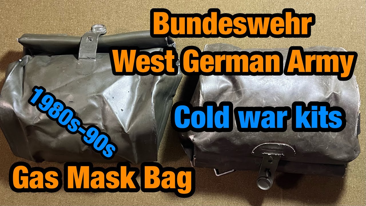 Bundeswehr 2nd pattern, gas mask bag - YouTube