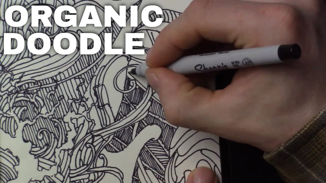 Sharpie Marker Organic Doodle | Avoiding Distractions & Staying Focused ...
