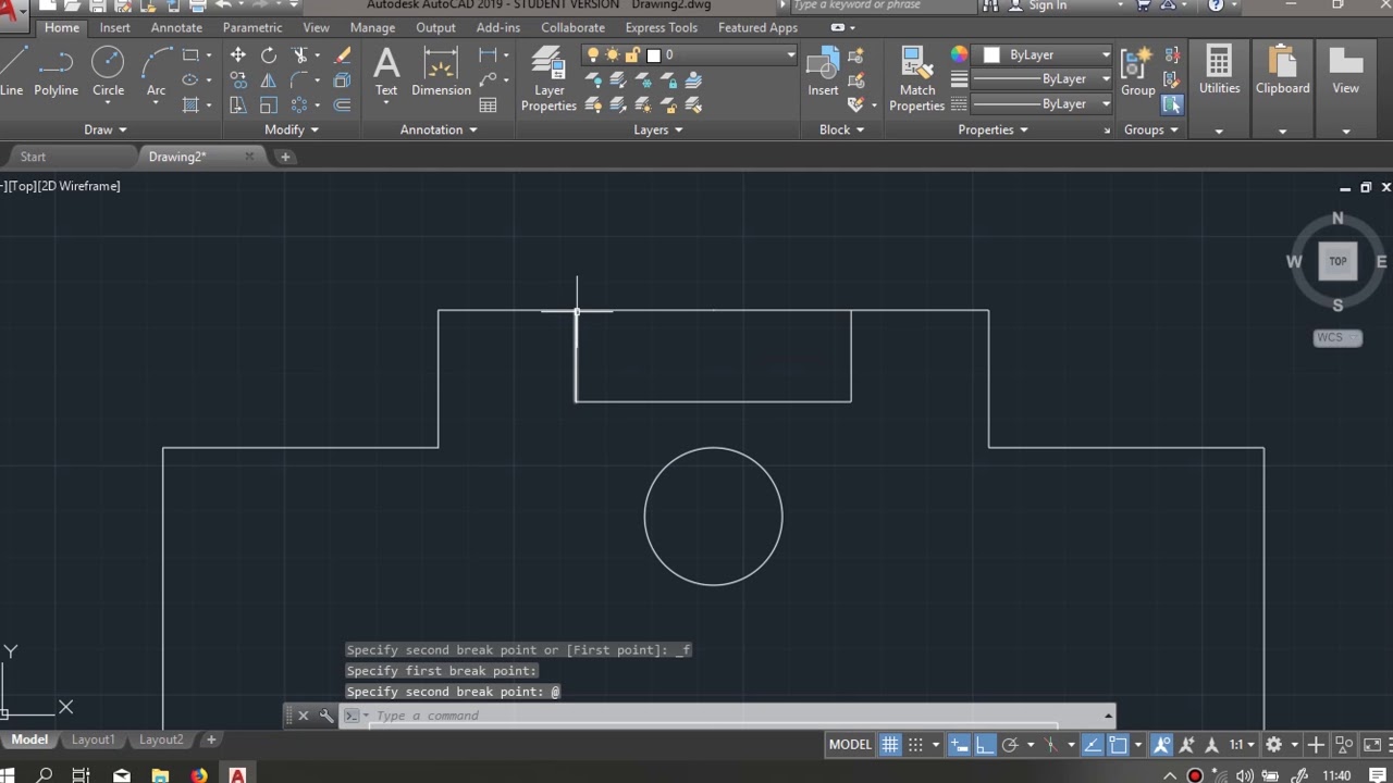 #21 AUTOCAD 2019 BREAK JOİN KOMUTU - YouTube