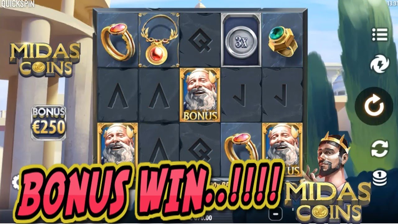 Midas Coins - Huge Bonus Win - YouTube