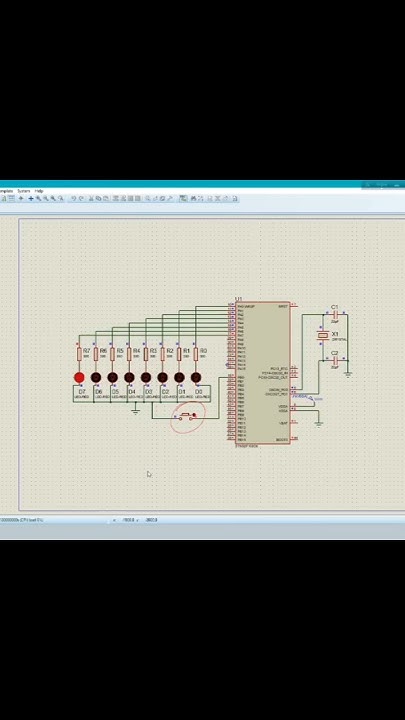 Glow Leds Move Left To Right Simulation In Proteus Stm32 Project Stm 32 Stm32cubeide Shorts