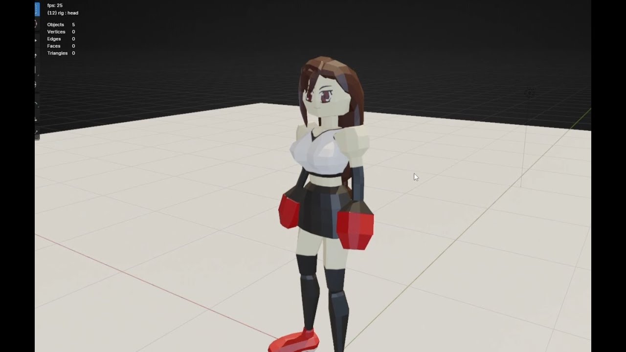 Making a low poly TIFA + some godot engine (Spoiler: idk what im doing ...