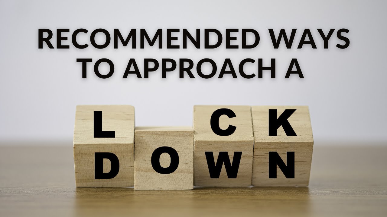 Recommended Ways to Approach a Lockdown | Mental Health Awareness - YouTube