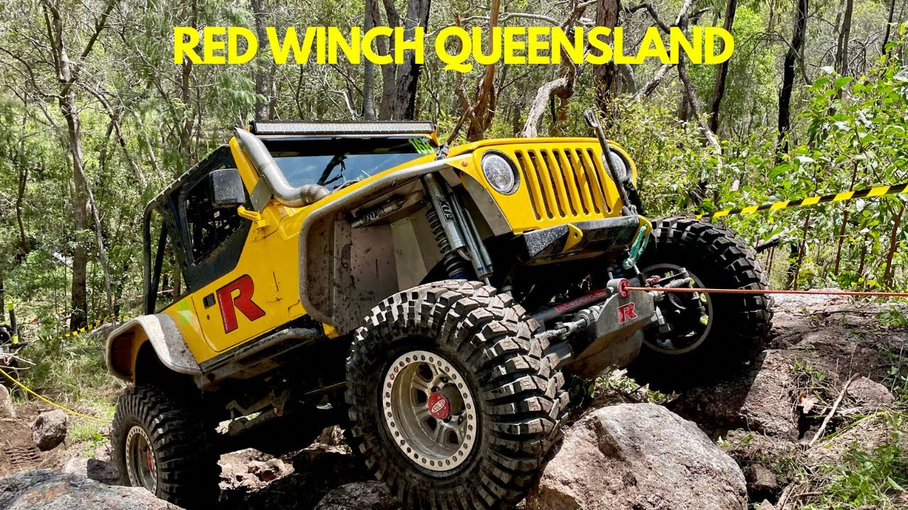 Jeep Wrangler Winch Challenge Truck - Red Winch Queensland. #offroad ad ...