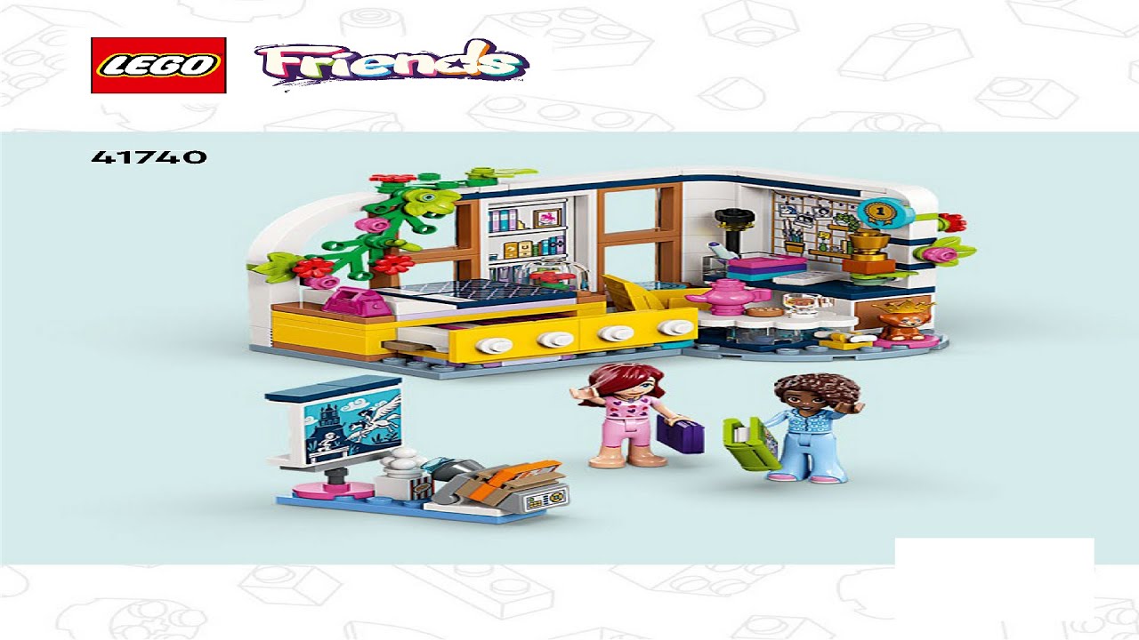 LEGO instructions - LEGO Friends - 41740 - Aliya's Room - YouTube