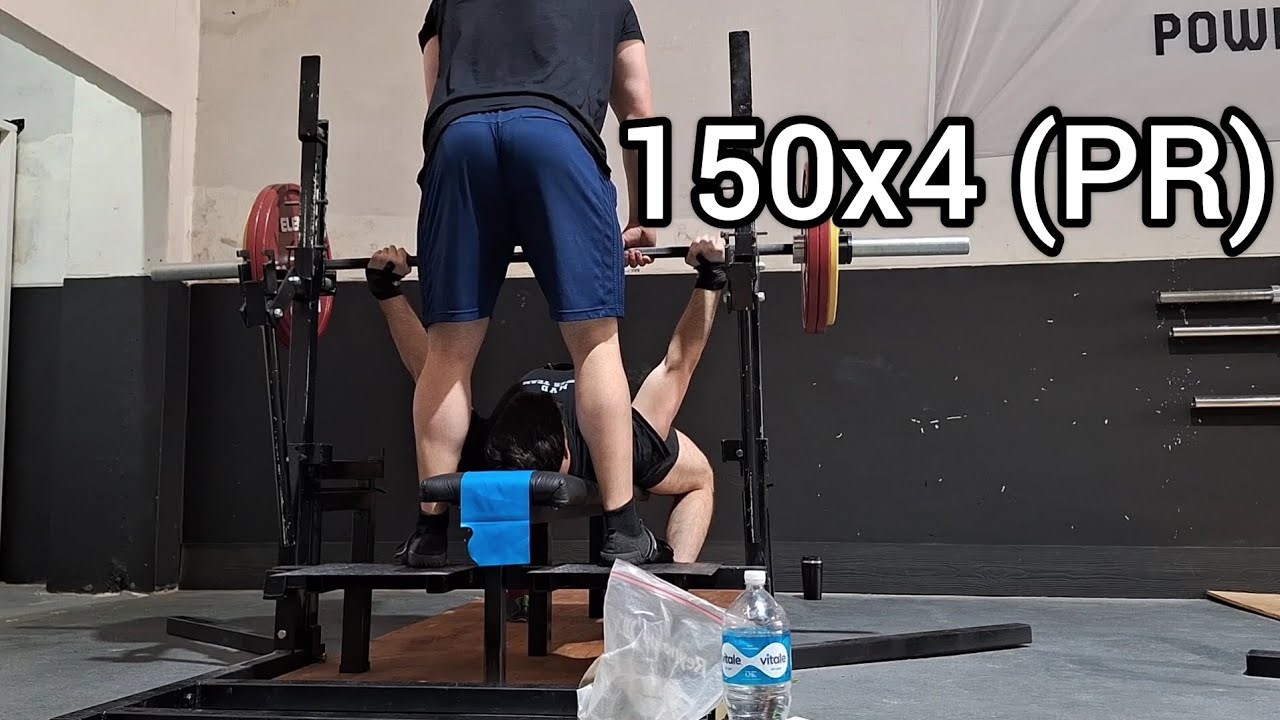 6 días para el Nacional 🇺🇾 - Sumo 3x250kg + Pecho Plano 4x150kg - YouTube