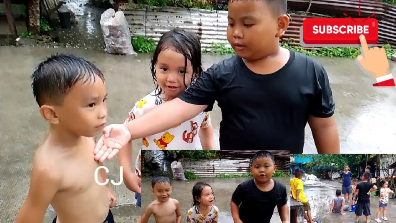 Naliligo sila sa ulan [James@Junjie - YouTube