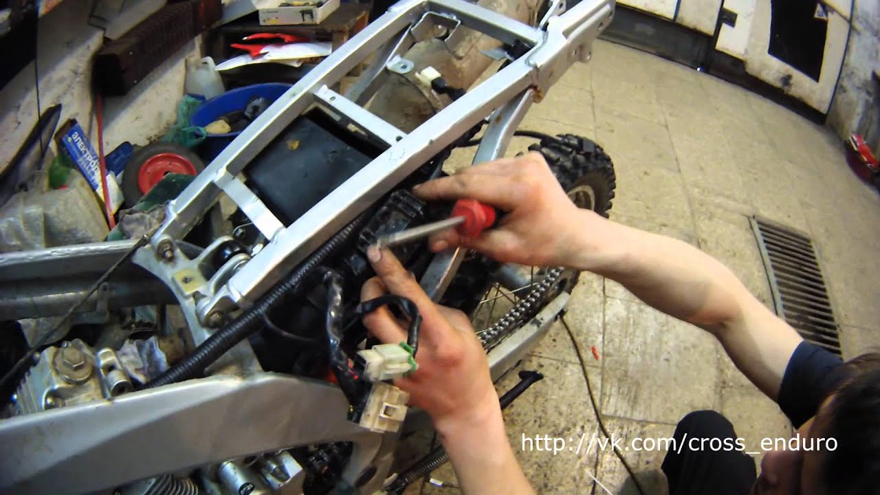 Motoland XR 250 - ремонт и доработка электропроводки - YouTube