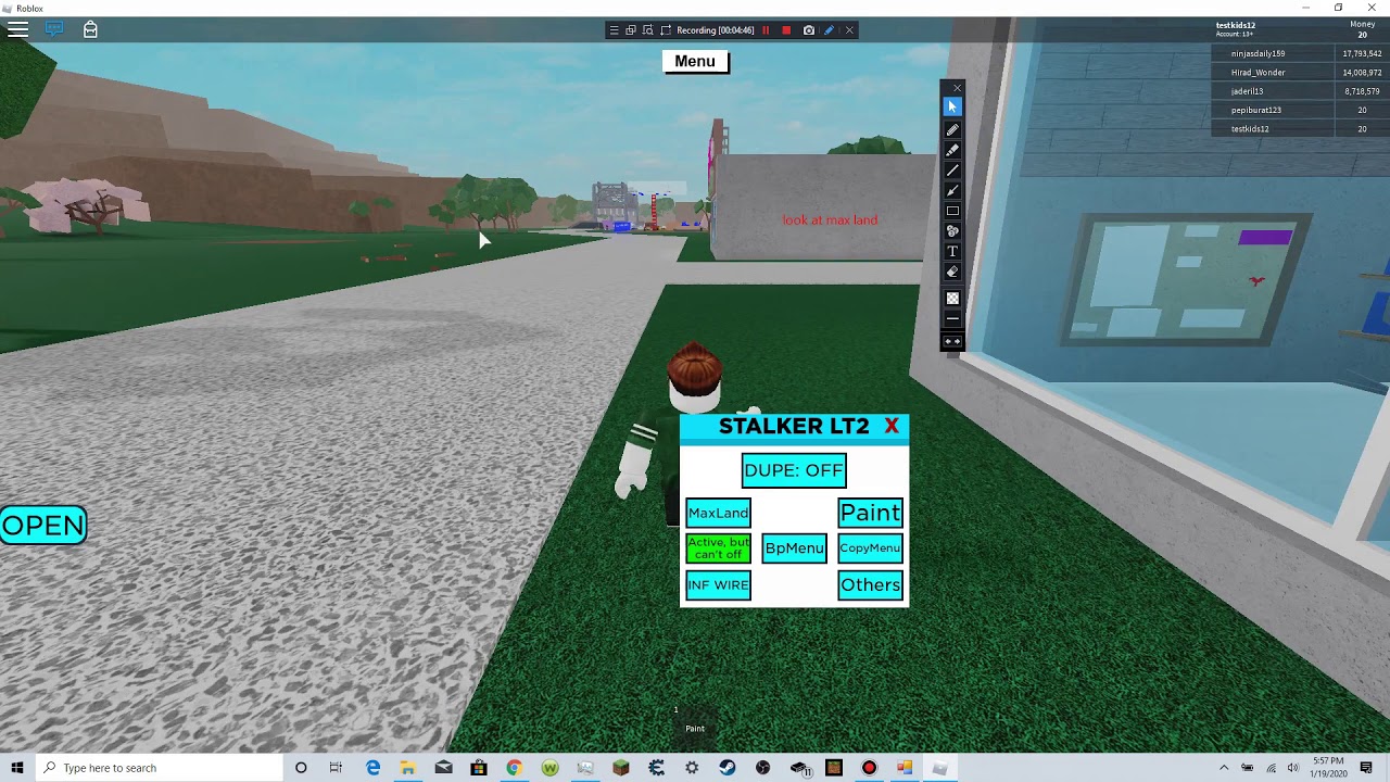Lumber Tycoon 2 Admin Hack (Max Land , Gold Axe , Unlimted Money And ...