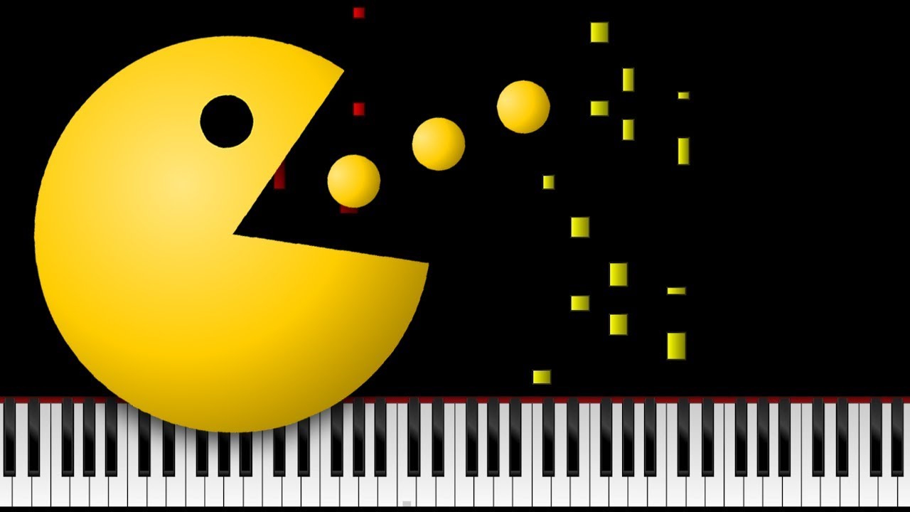 PAC-MAN - Original Theme - Piano Tutorial & Sheets - YouTube
