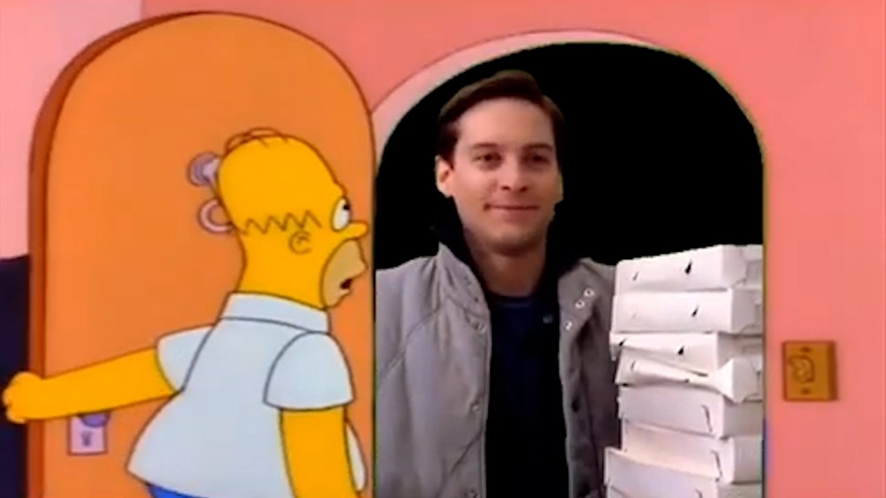 Homer walks up to the Door of memes 2 - YouTube