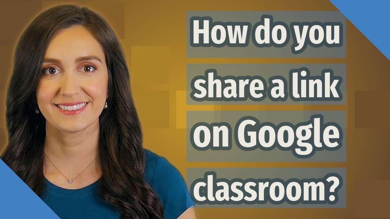 How do you share a link on Google classroom? - YouTube