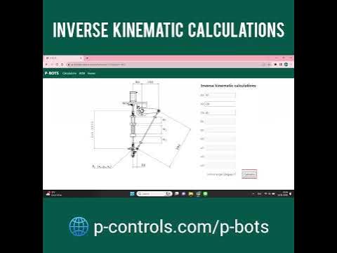The inverse kinematic calculation program - YouTube