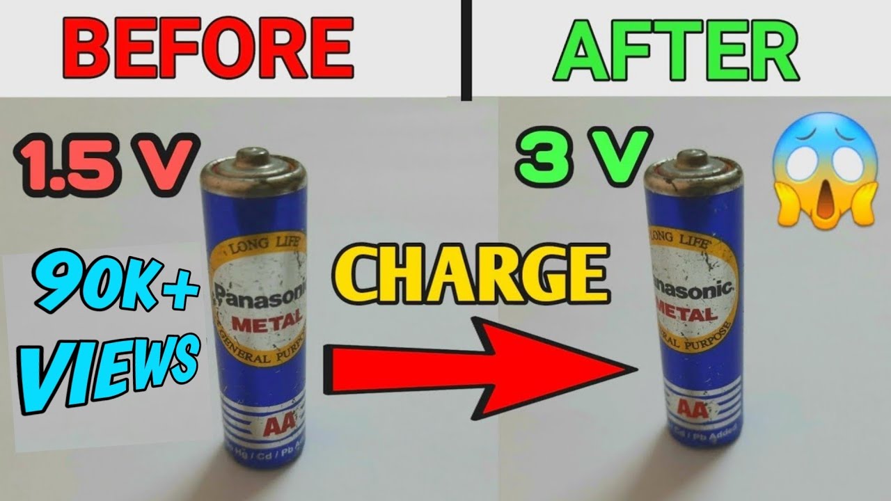 How to charge battery without electricity | How to Charge AA and AAA ...