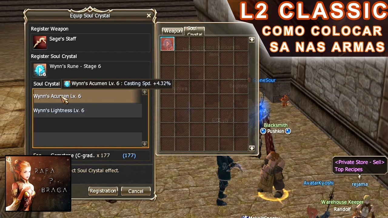 Lineage 2 Classic NA - Como Colocar SA nas Armas (Runas) Dicas ...