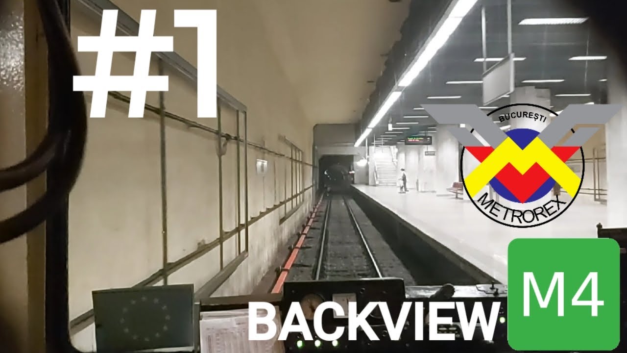 #1 BUCHAREST SUBWAY BACKVIEW M4 STRAULESTI-GARA DE NORD 2 - YouTube