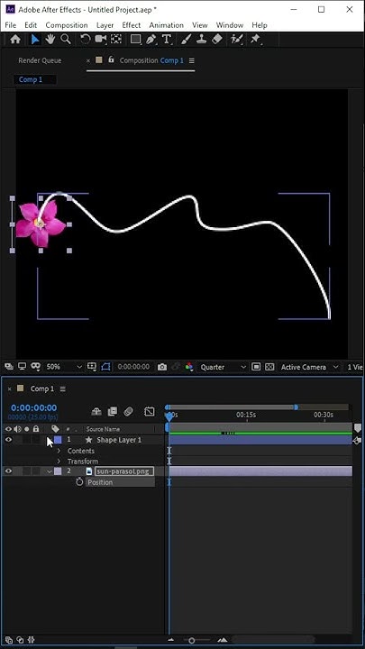After effects shape path to motion path #shorts #viral #shortsvideo #aftereffectstutorial - YouTube