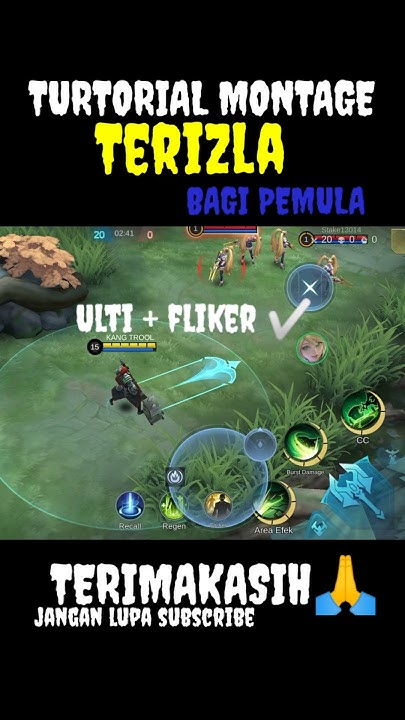 TERIZA MONTAGE TURTORIAL FOR BEGINNERS‼️#mobilelegends #mlbb - YouTube