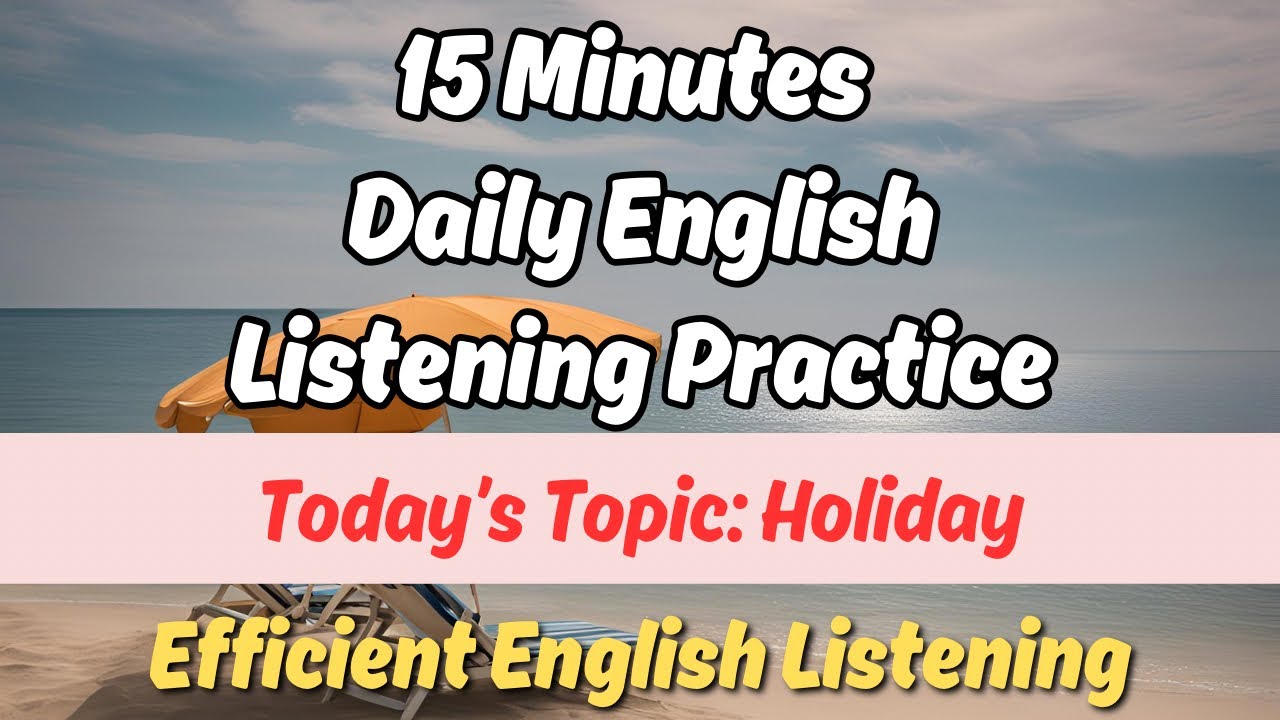 10 Minutes Common English Sentences Practice (Topic: Holiday ...
