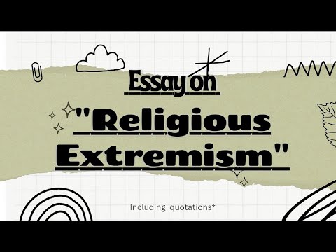 Essay on "Religious Extremism" | Religious Extremism in Pakistan ...
