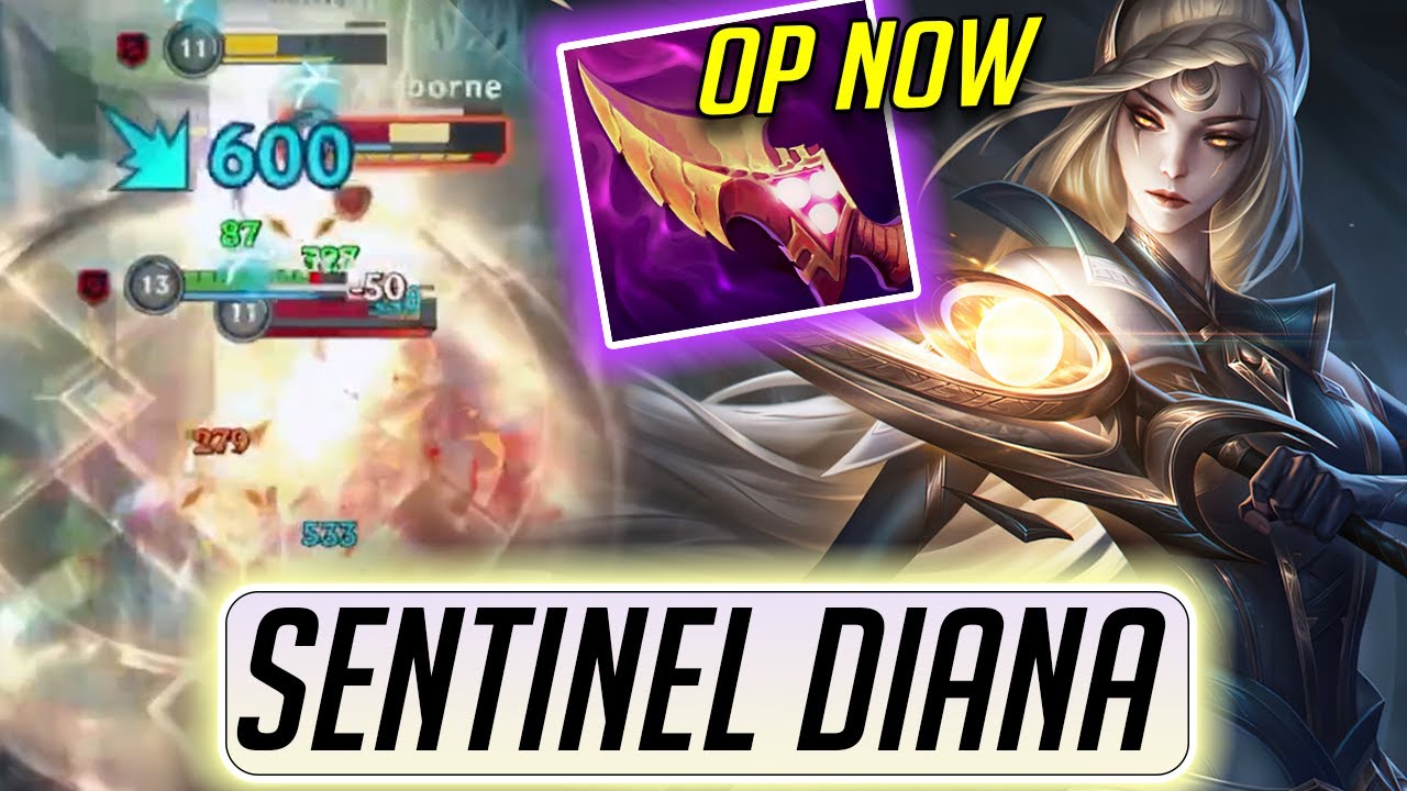 WILD RIFT SENTINEL DIANA BROKEN AF WITH *NEW* NASHORS TOOTH - YouTube