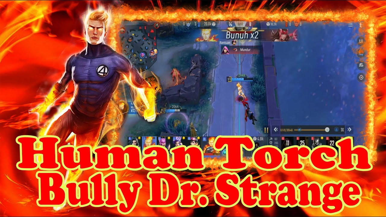 Human Torch VS Dr. Strange | Human Torch Bully Dr. Strange | Marvel ...