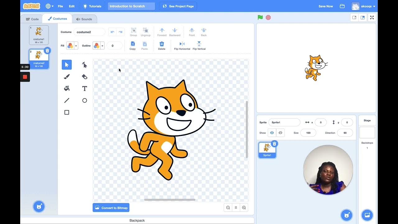 Explaining the Scratch interface - YouTube