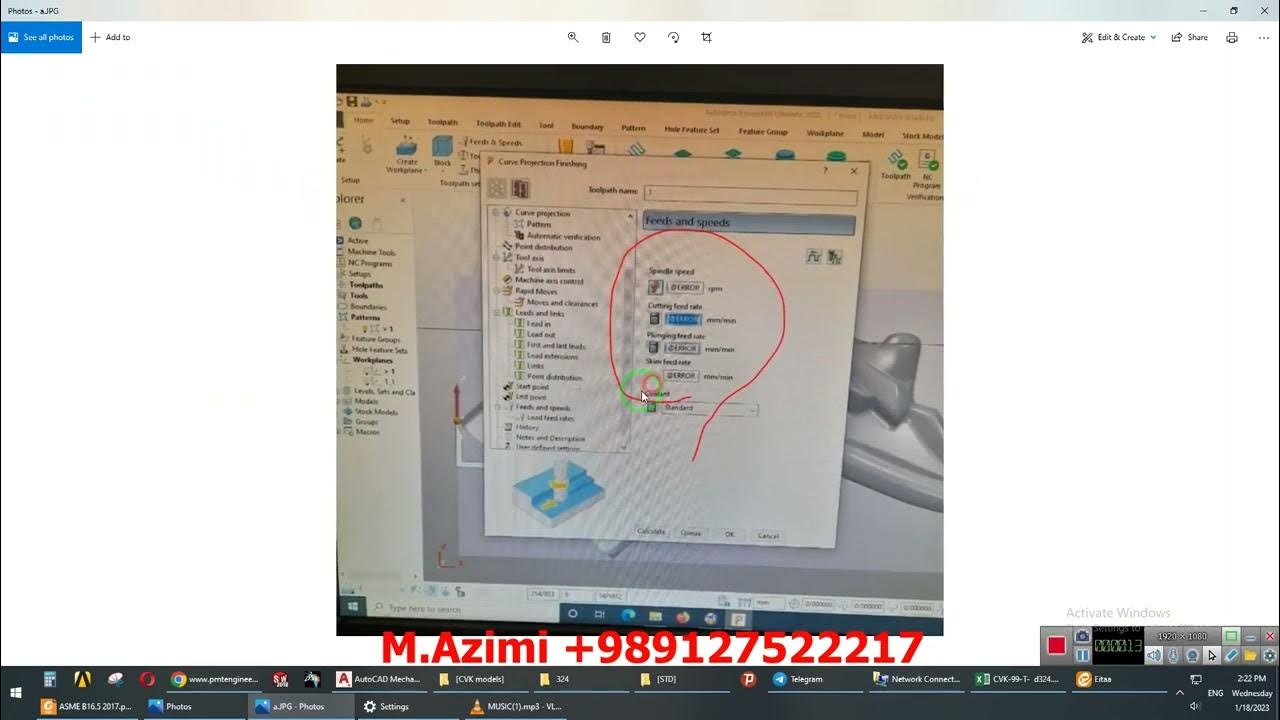 How Correct Error in Tool & Digit in Powermill--حل مشکل ERROR در کادر های اعداد در پاورمیل ...