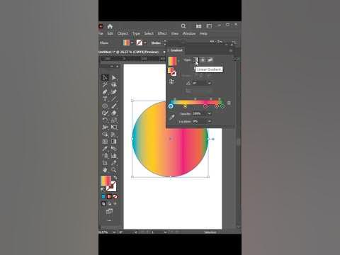 Easy way to fill Gradients in illustrator #rajgraphicgyan #illustrator ...