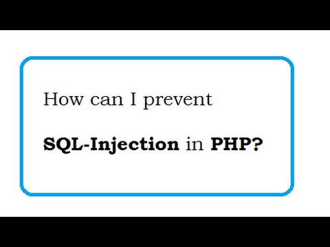 #34 PG - PHP security: come proteggere il tuo sito da SQL Injection ...
