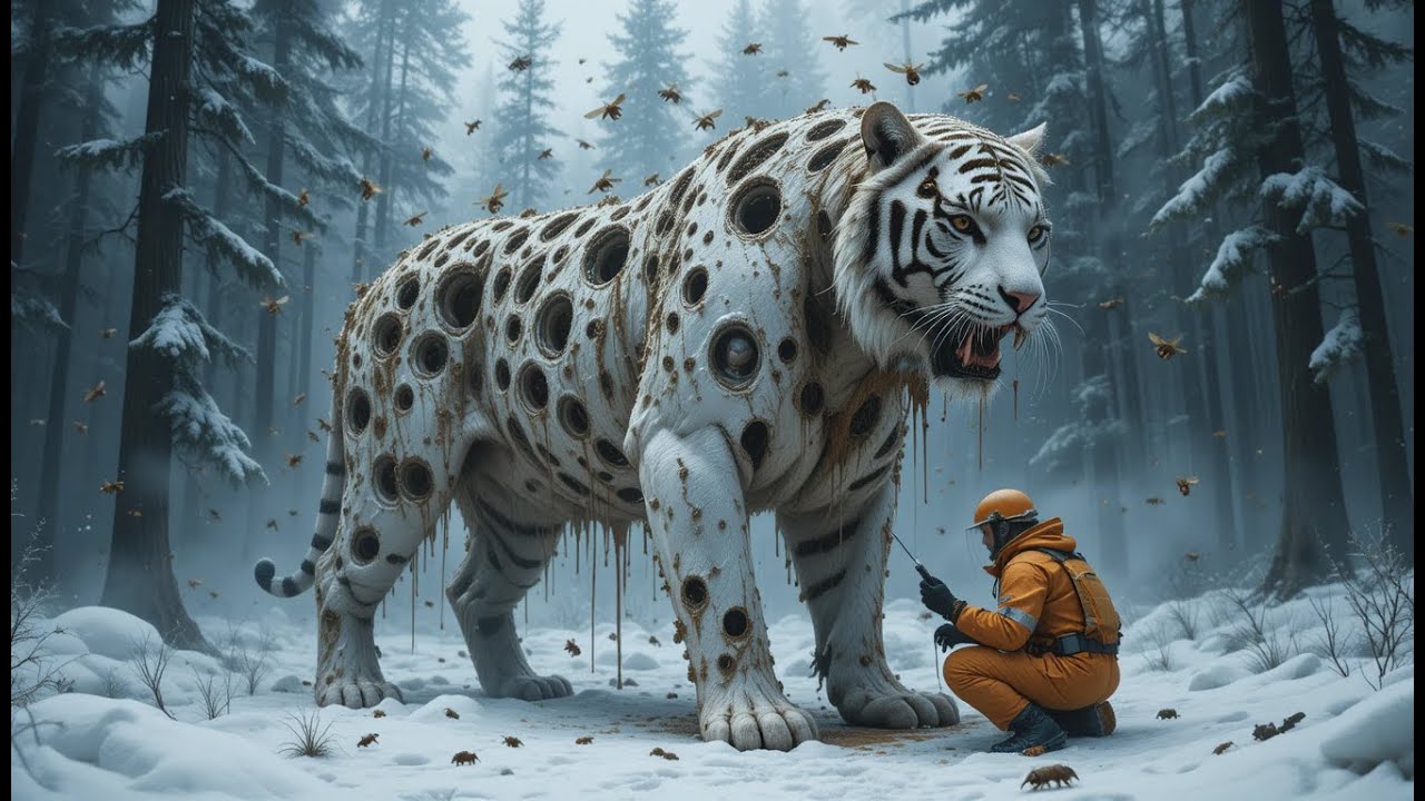 The Heroic Rescue of a White Tiger Overrun by Parasitic Invasion and ...