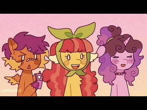 triple baka but with cutiemark crusaders (mlp)
