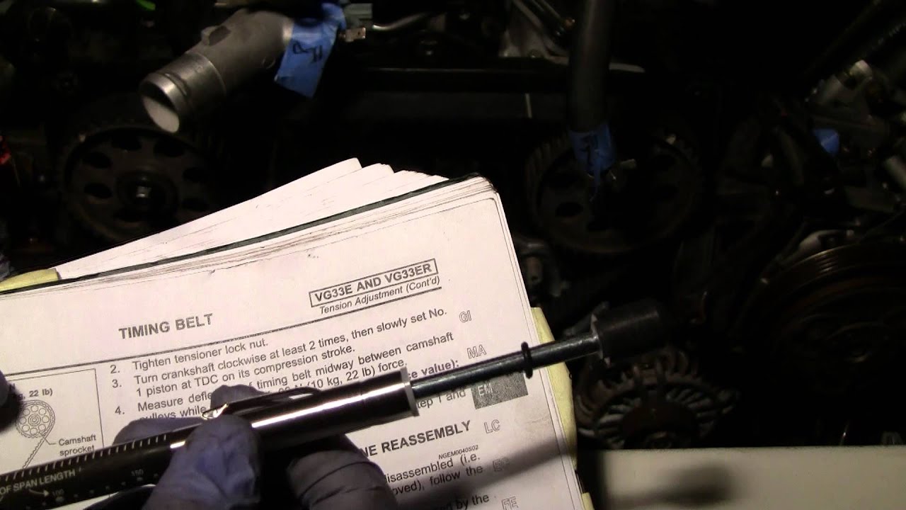 2002 Nissan Xterra VG33E Rebuild Step by Step Part 87 - VG33E Timing ...