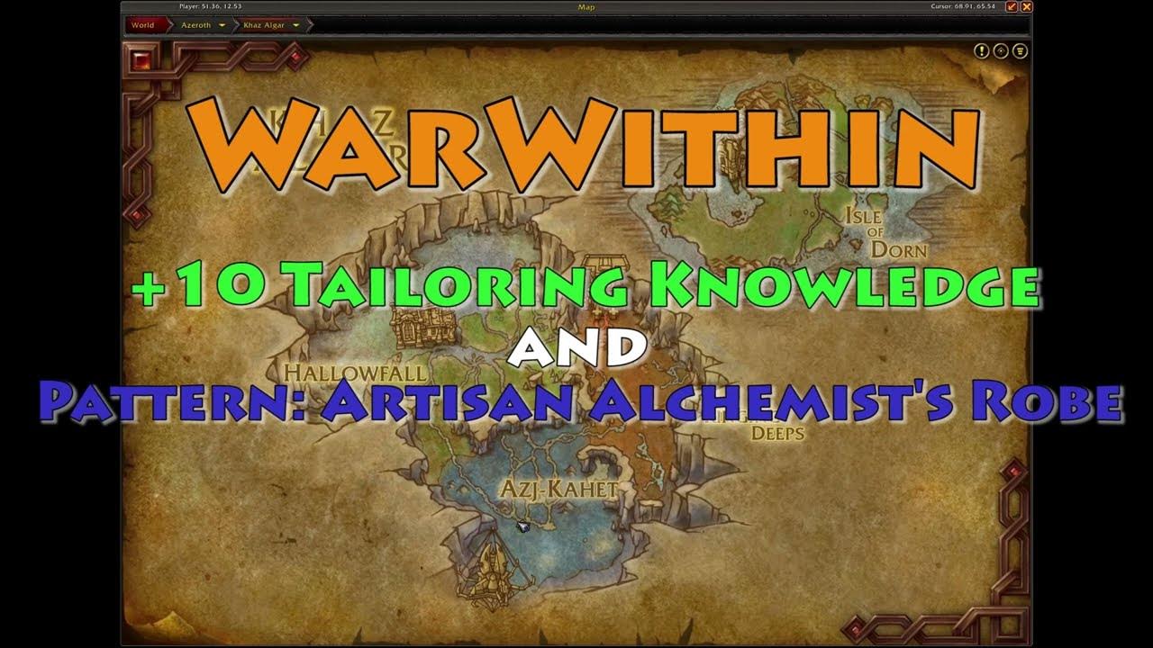 10 Tailoring Knowledge and Pattern: Artisan Alchemist's Robe - YouTube