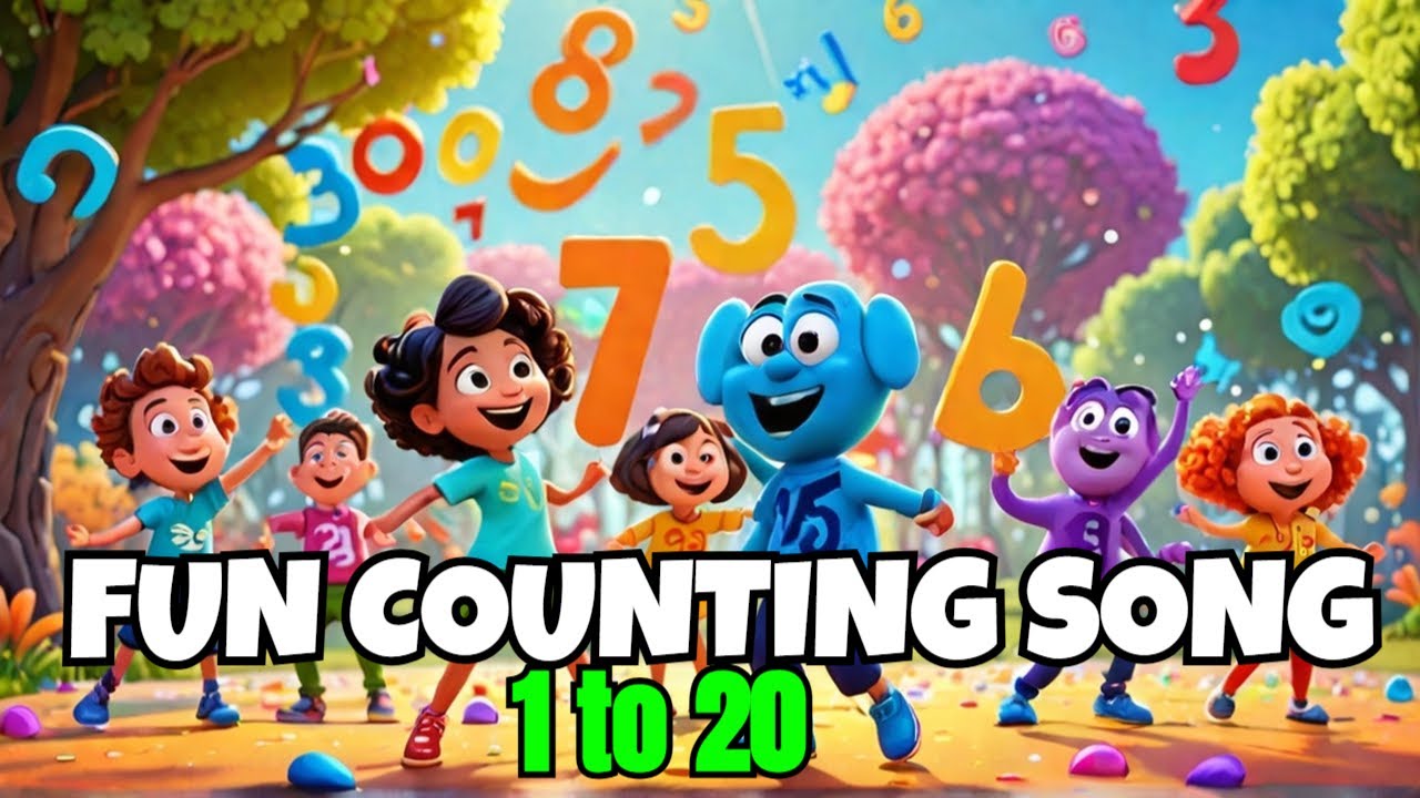 Fun Counting Song for Kids | Learn Numbers 1 to 20 with Music ...