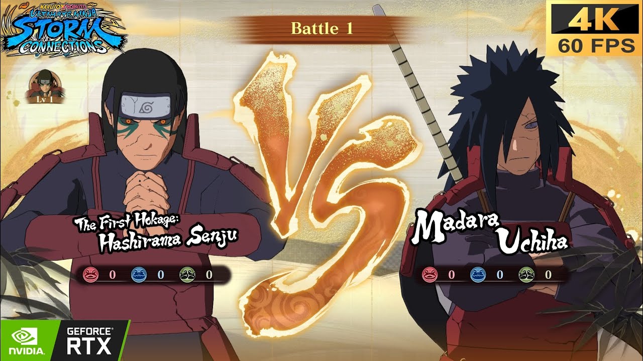 HASHIRAMA VS MADARA,NARUTO X BORUTO Ultimate Ninja STORM COLLECTION HDR ...