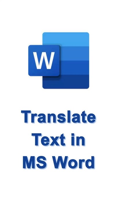 MS Word Trick: Translate Text in 4 Steps! #shorts #msword - YouTube