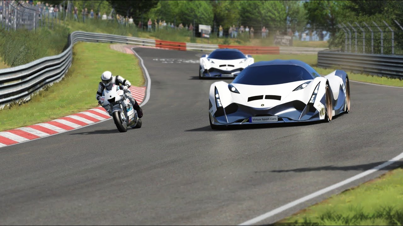 Ducati Desmosedici MotoGP '20 vs Devel Sixteen '19 at Nordschleife ...
