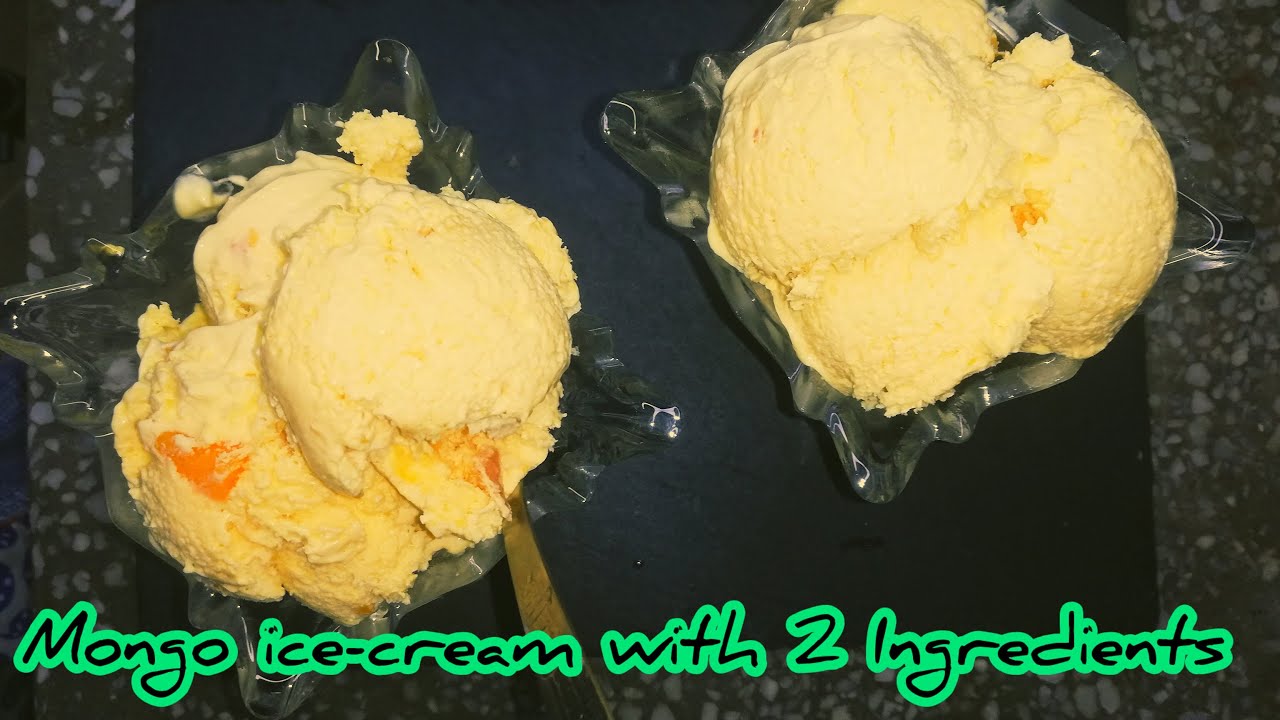 Easy Mango Ice Cream Recipe with Basic Ingredients | How to Make Mango ...