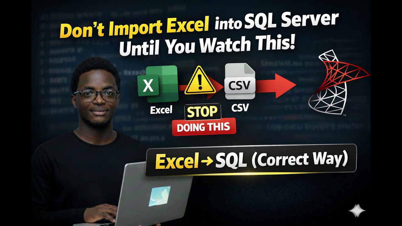 Most People Import Excel into SQL Server the Wrong Way - YouTube