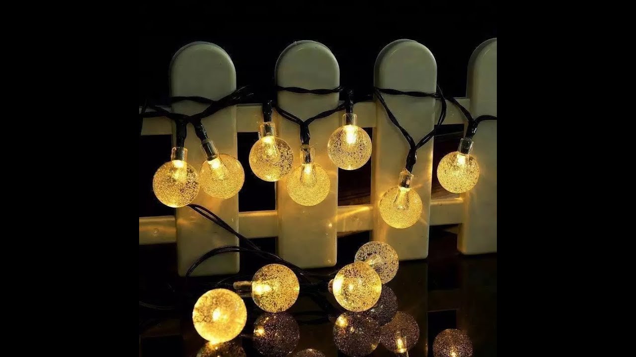 the ultimate guide to Solar Bubble Crystal String Light - YouTube