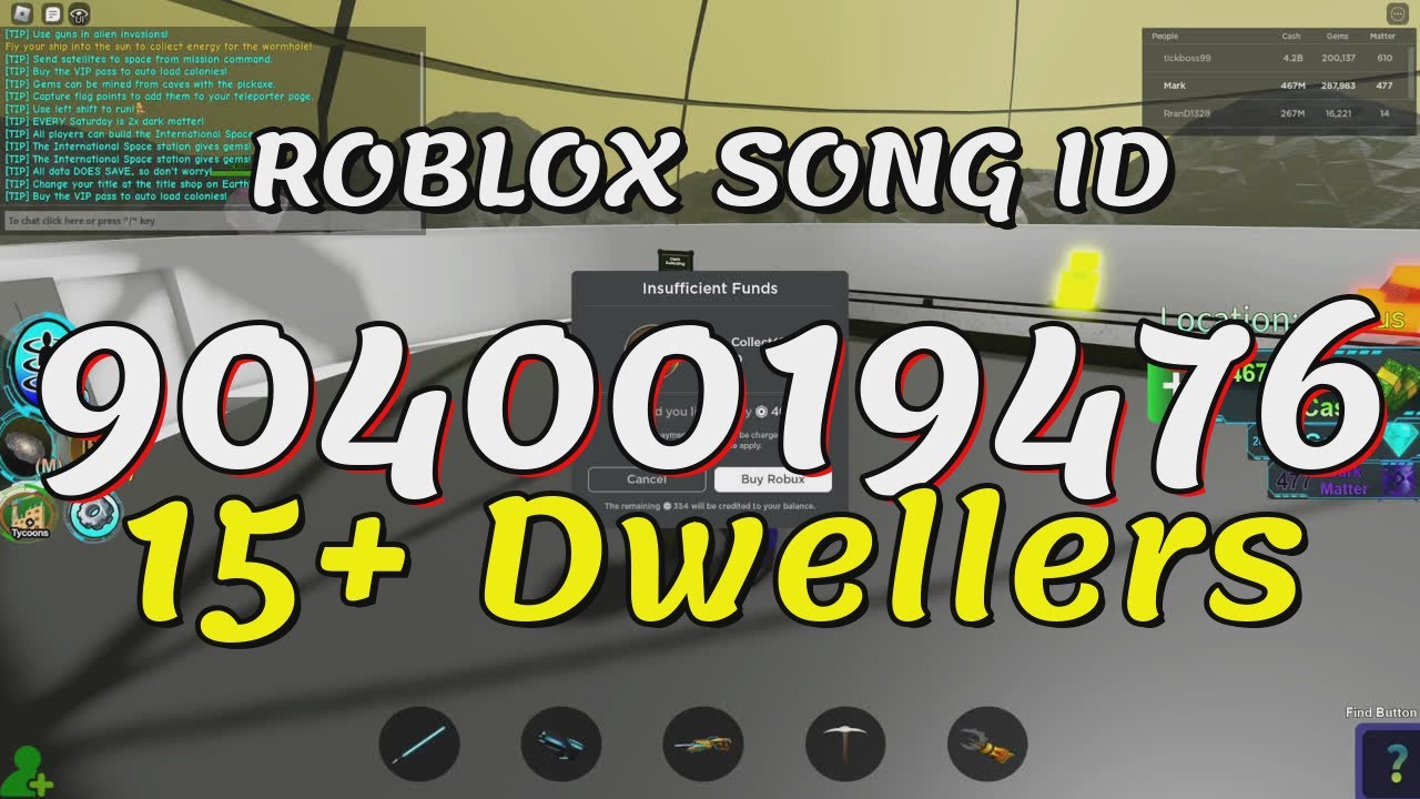 15+ Dwellers Roblox Song IDs/Codes - YouTube