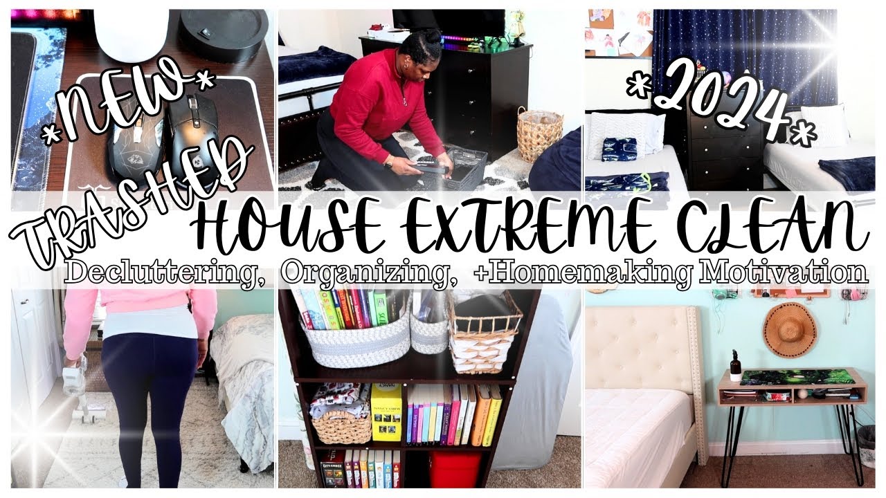 *NEW* TRASHED HOUSE CLEAN WITH ME// DECLUTTERING// ORGANIZING ...