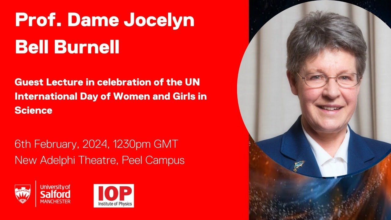 Prof Dame Jocelyn Bell Burnell Guest Lecture - YouTube