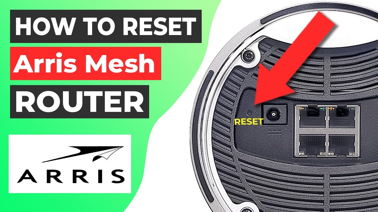 🔁 How to Reset a Router | Arris Surfboard Mesh - YouTube
