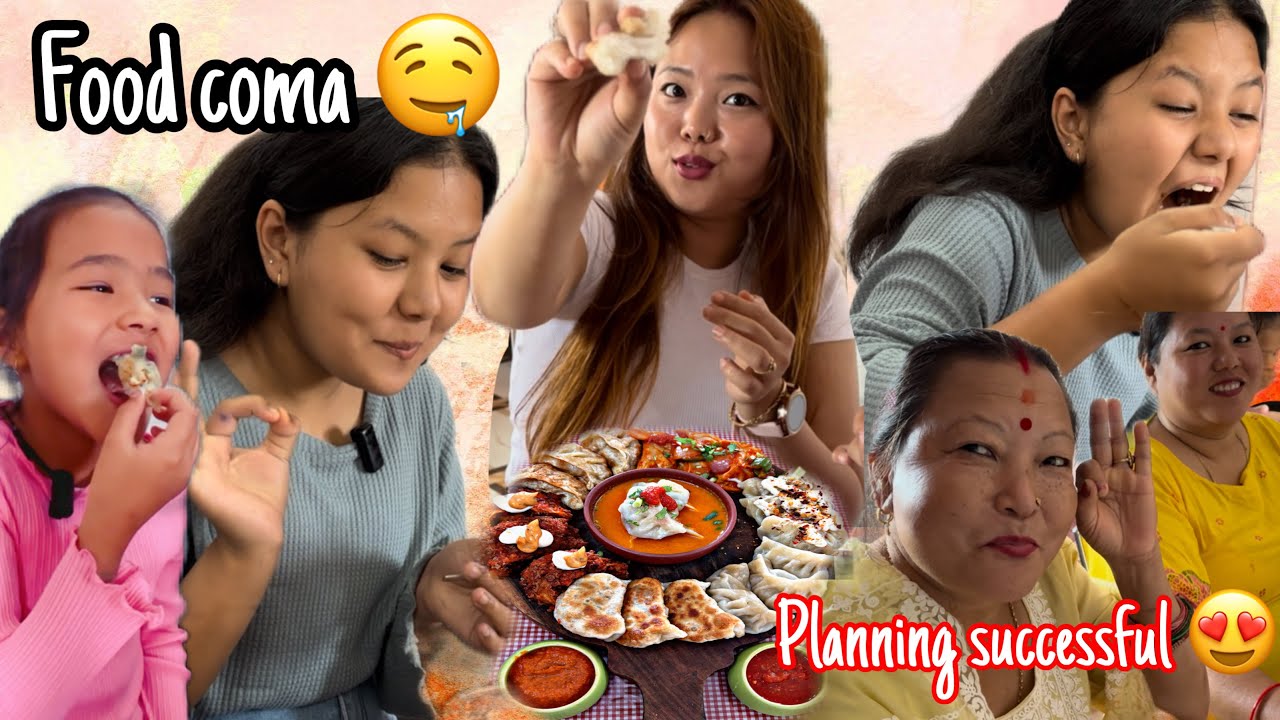 We tried 7 types of MOMO 🥟|| Food Coma hogya🤤😂 || Family Vlog - YouTube