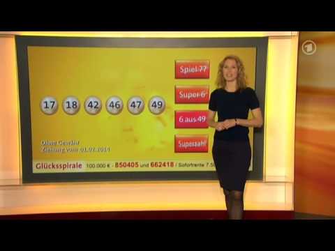 01.02.2014 - die Ziehung der Lottozahlen - Samstagslotto - ARD