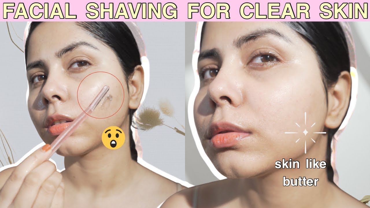How I Shave My Face For Clear & Smooth Skin - YouTube