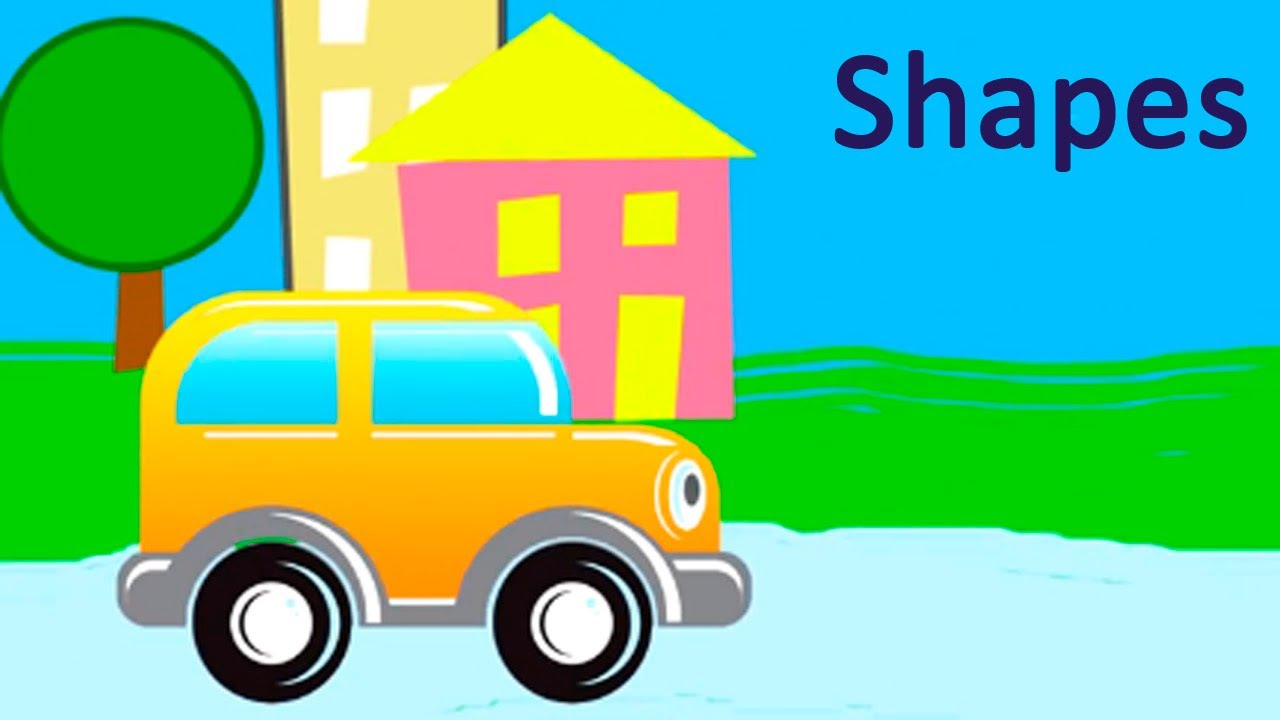 Children's Cartoons - Learn 2d 3d Shapes: Clever Car Counting 1: HOUSE ...