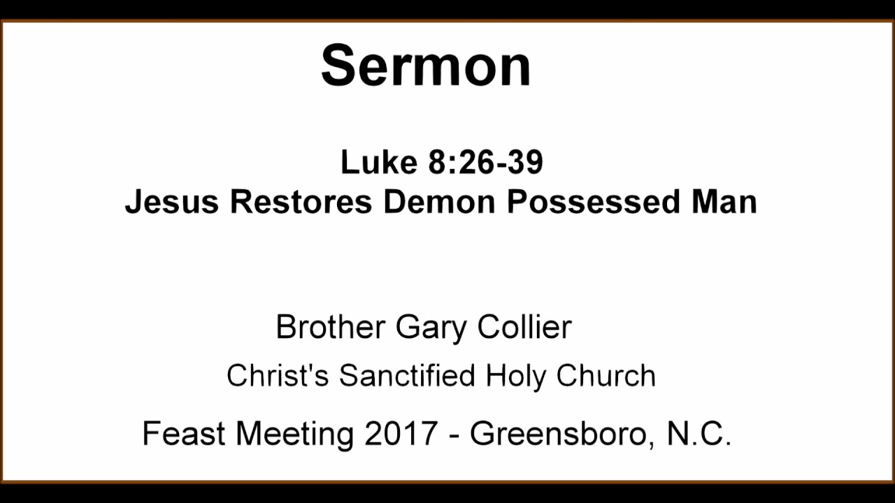 Luke 8:26-39 - Jesus Restores Demon Possessed Man - What is thy name ...